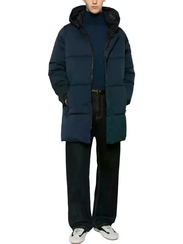 SERGIO MORETTI FIRENZE Logo-patch Padded Jacket - Blue