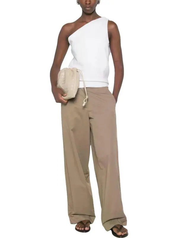 RÓHE One-shoulder Top - Neutrals