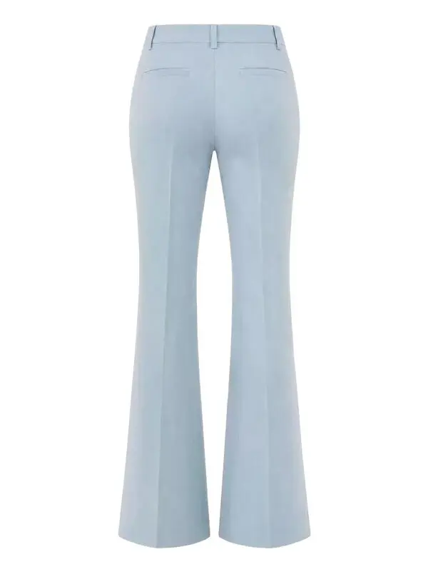Barbara Bui Pressed-crease Flared Trousers - Blue