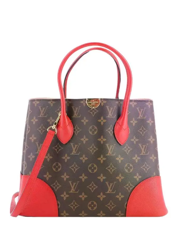 LOUIS VUITTON Flandrin Monogram Canvas And Leather Tote Bag - Brown