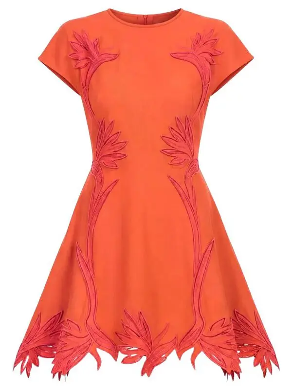 Simkhai Raquel Midi Dress - Orange