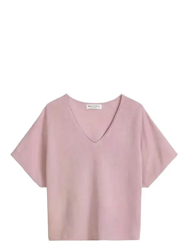 Marc O'polo V-neck Short Sleeve T-shirt - Pink