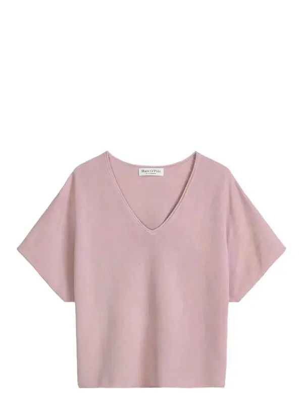 Marc O'polo V-neck Short Sleeve T-shirt - Pink
