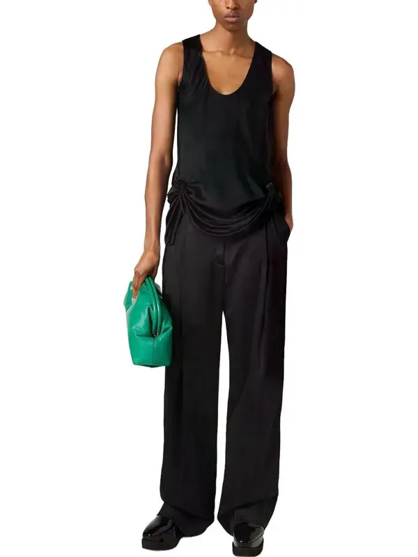 Stella McCartney Draped Knot-detail Top - Black