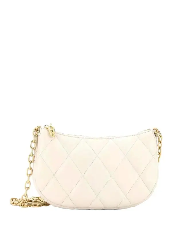 Burberry Rocking Horse Chain Pouch Quilted Leather Mini Shoulder Bag - Neutrals
