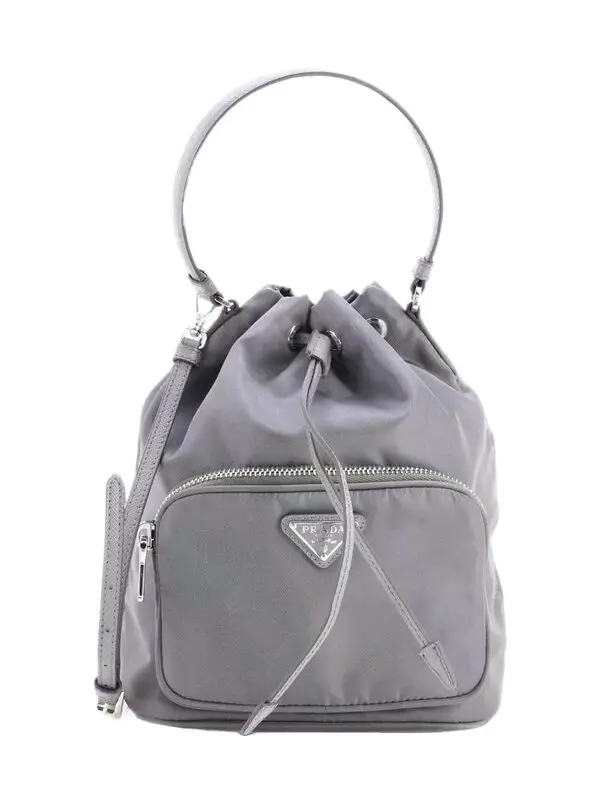 Prada Small Re-nylon Bucket Bag - Grey