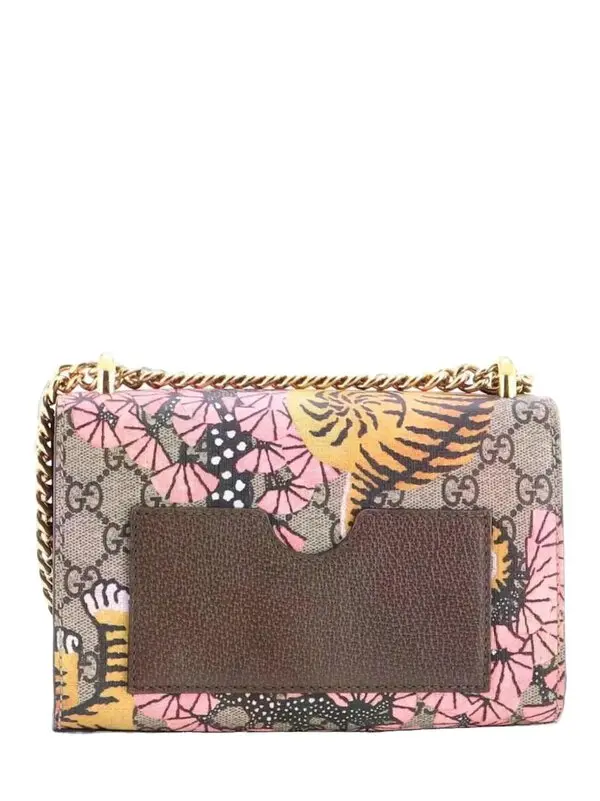 Gucci Padlock Bengal Print Gg Coated Canvas Small Shoulder Bag - Brown