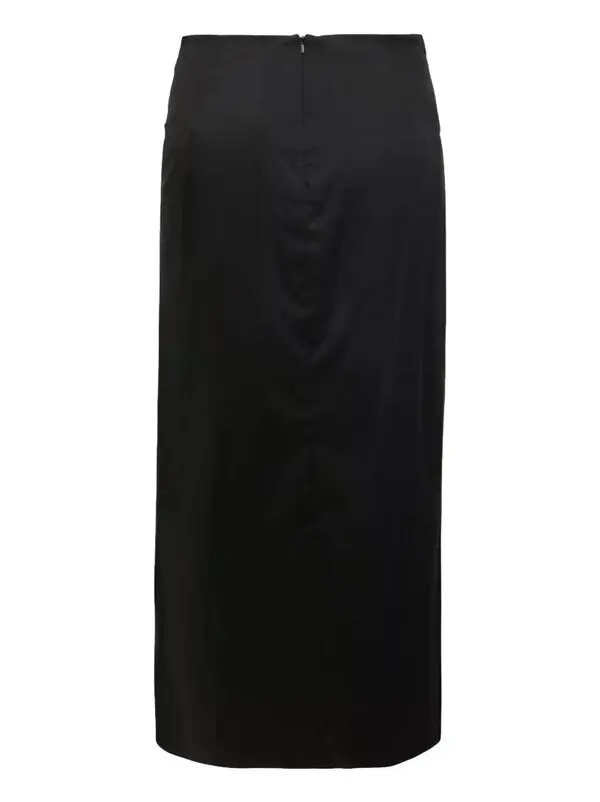 Max Mara Mid-length Skirt With Knot Detail - Black