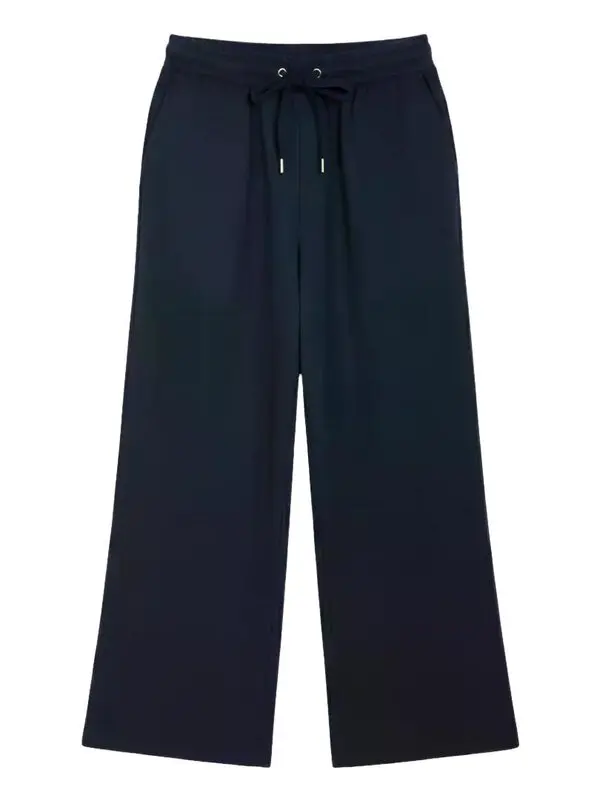 OFLAB Cropped Wide-leg Trousers - Blue