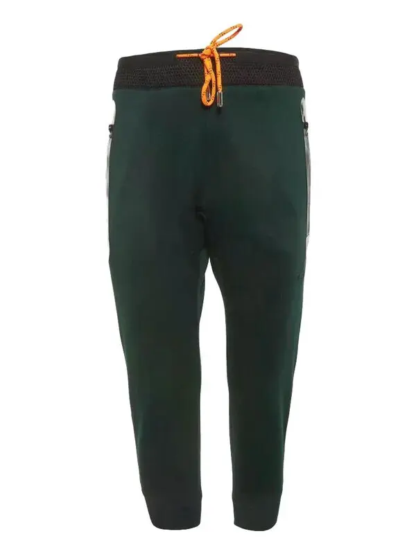 Dsquared2 Cropped Track Pants With Mesh Trim - Green