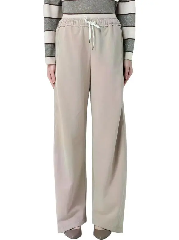 Brunello Cucinelli Drawstring Wide-leg Trousers - Neutrals