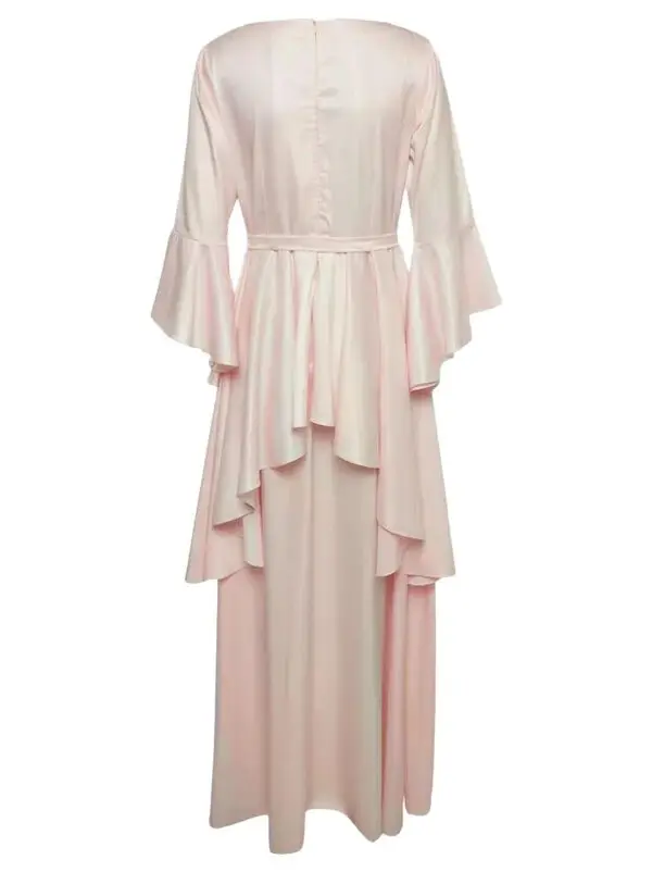 ELEGANZA LA MODE Embellished Layered Maxi Dress - Pink