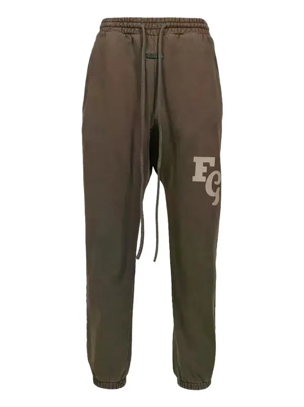 Fear Of God Logo-print Drawstring Track Pants - Brown
