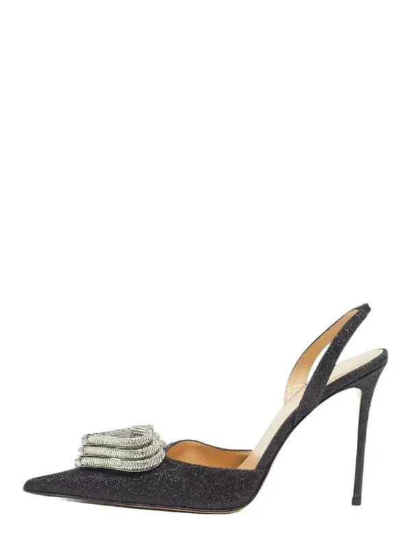 Mach & Mach Crystal-embellished Pumps - Black