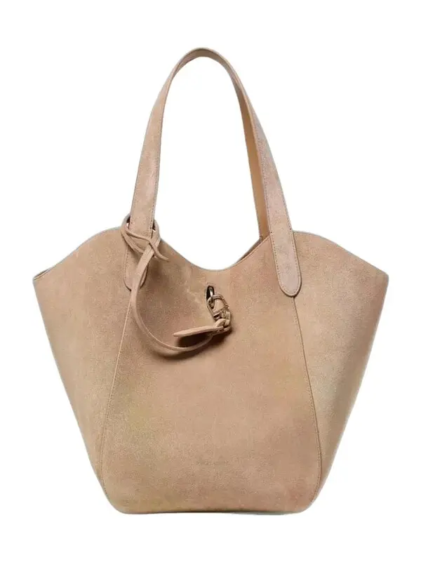 Giorgio Armani Suede Shoulder Bag - Neutrals