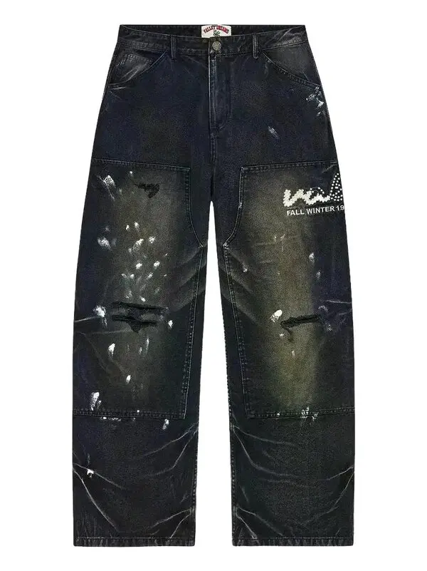 VALE FOREVER Distressed Jeans - Black