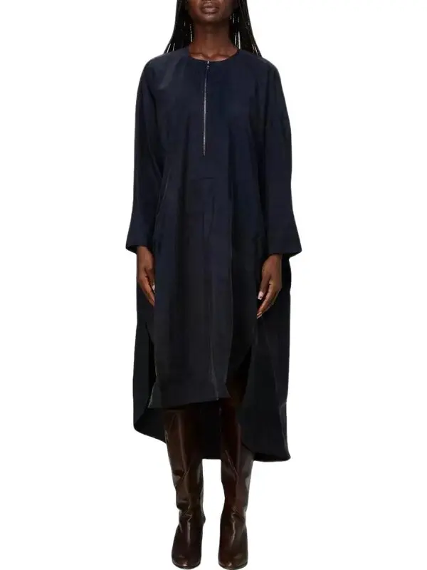 Fabiana Filippi Zip-fastening Kaftan Midi Dress - Blue