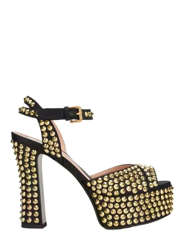 Moschino Stud Embellishment Sandals - Black