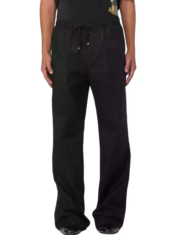 Amiri Cotton Drawstring Waist Trousers - Black