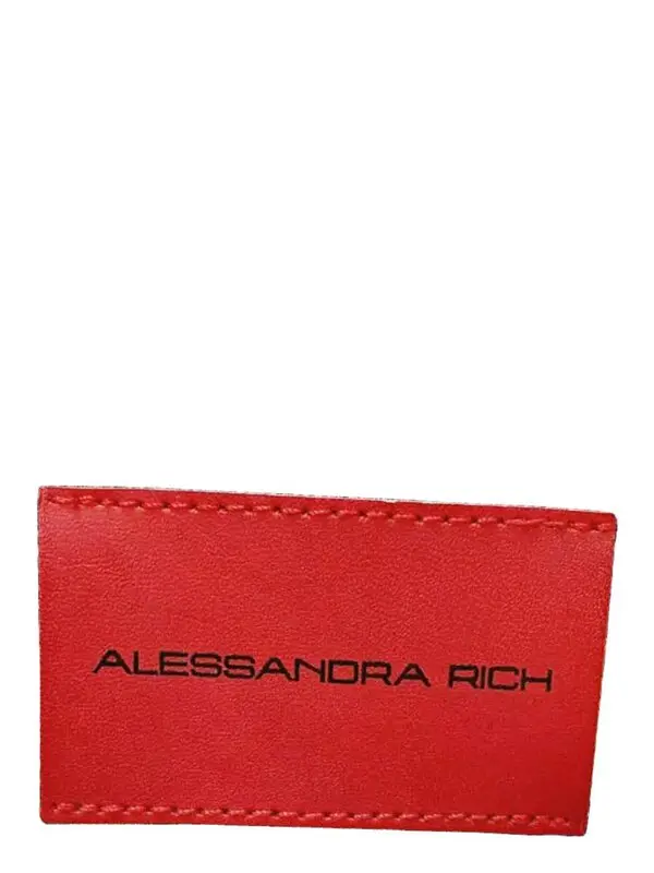 Alessandra Rich Crystal-embellished Halter Crop Top - Blue