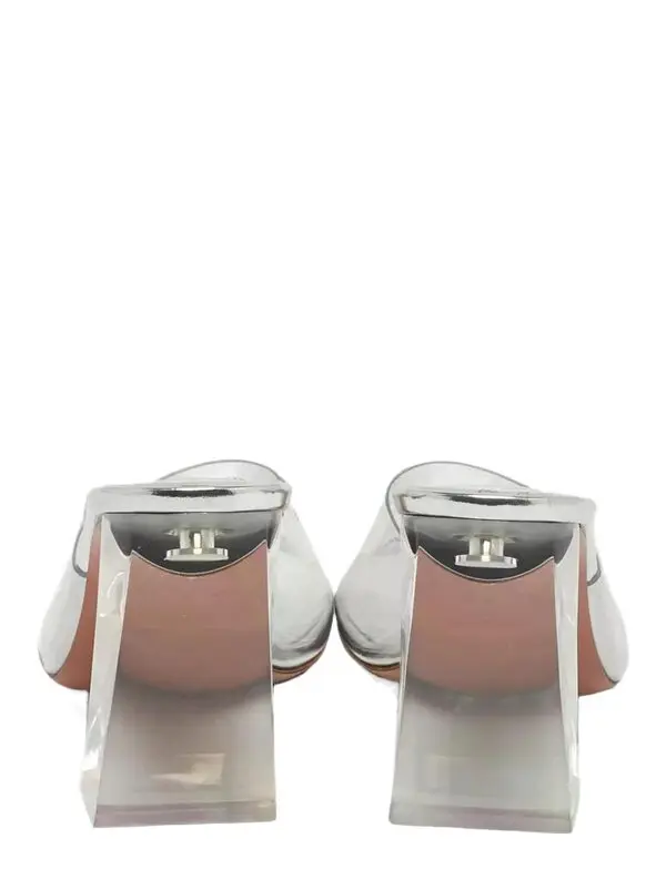 Amina Muaddi Bella Crystal-embellished Sandals - Silver
