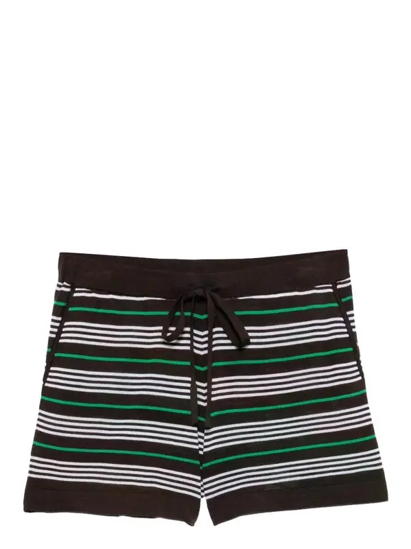 P.a.r.o.s.h Striped Drawstring Shorts - Brown