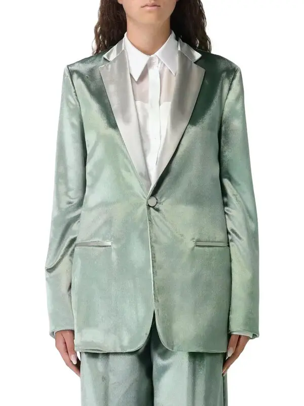 Alberta Ferretti Single-breasted Blazer - Green