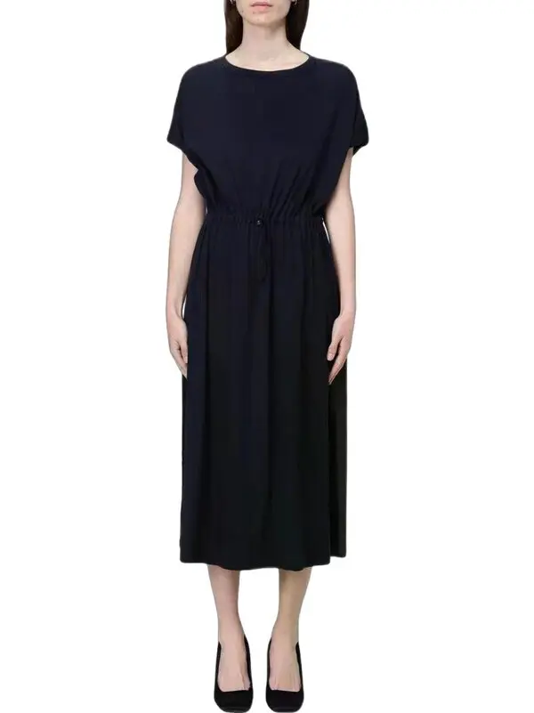 Fabiana Filippi Short Sleeve Midi Dress - Blue
