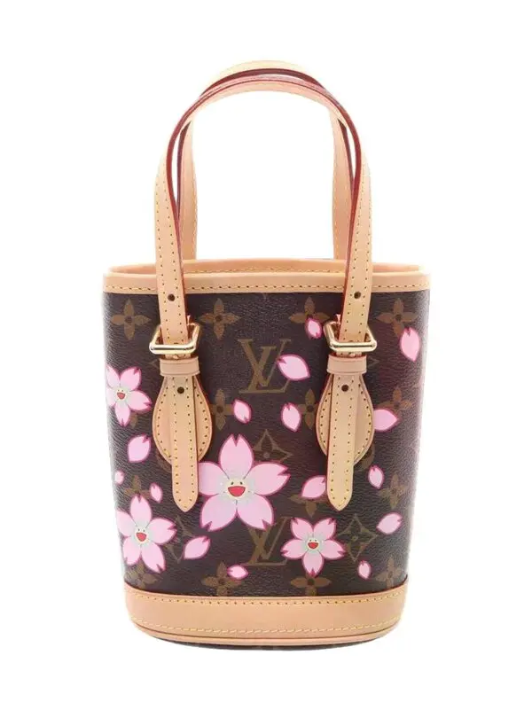 LOUIS VUITTON X Takashi Murakami Monogram Cherry Blossom Handbag - Brown