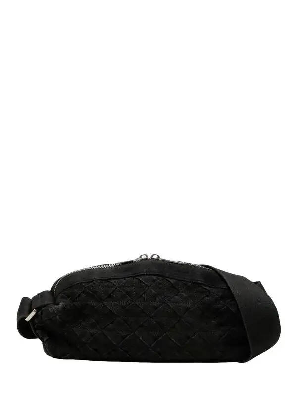 Bottega Veneta Intrecciato Webbing Belt Bag - Black