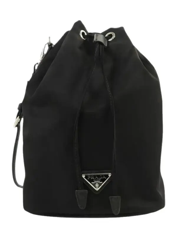 Prada Re-nylon Drawstring Clutch Bag - Black