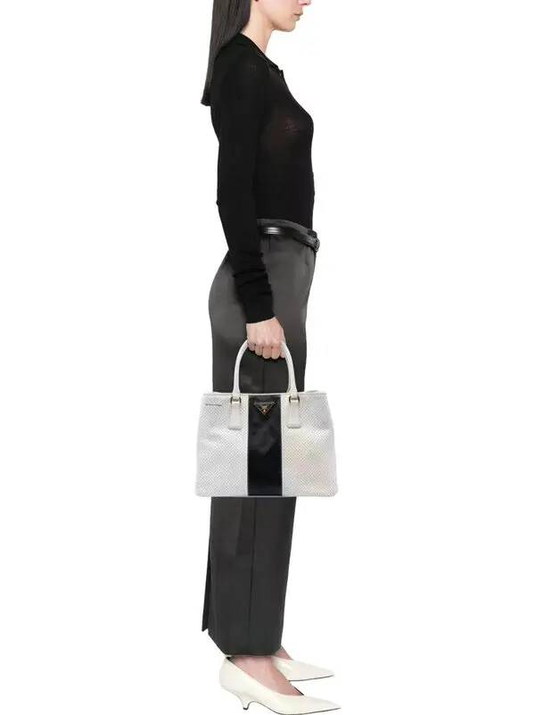 Prada Saffiano Galleria Tote Bag - White
