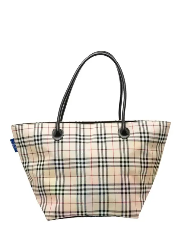Burberry House Check Canvas Tote Bag - Neutrals
