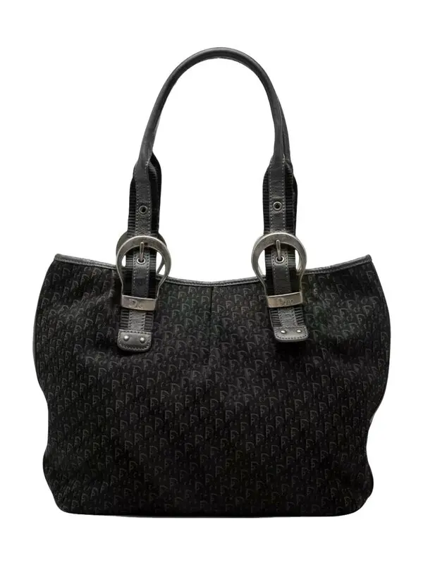 Dior Diorissimo Trotter Canvas Tote Bag - Black