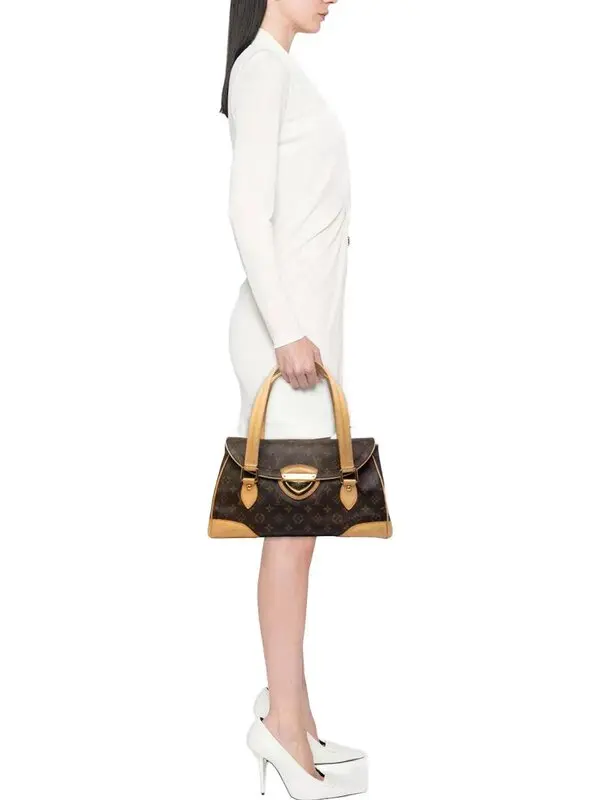 LOUIS VUITTON Monogram Beverly Gm Shoulder Bag - Brown
