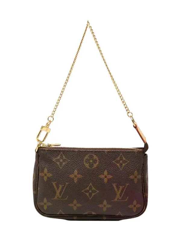 LOUIS VUITTON 2008 Monogram Mini Pochette Accessoires Handbag - Brown