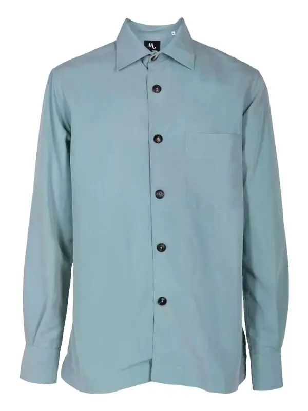 DOPPIAA Aalaric Button-up Chest-pocket Shirt - Green