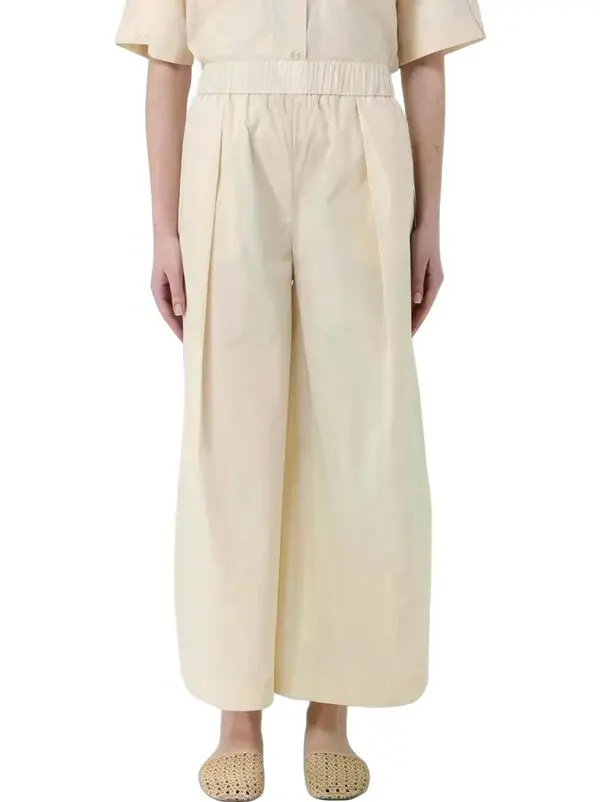 COLMAR Pleated Wide-leg Palazzo Pants - Neutrals