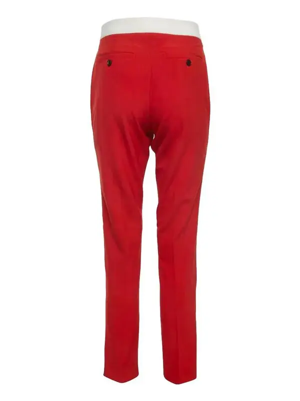 Burberry Hanover Straight-cut Trousers - Red