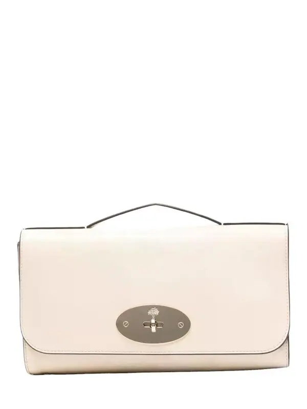 Mulberry Lily Leather Clutch Bag - Neutrals
