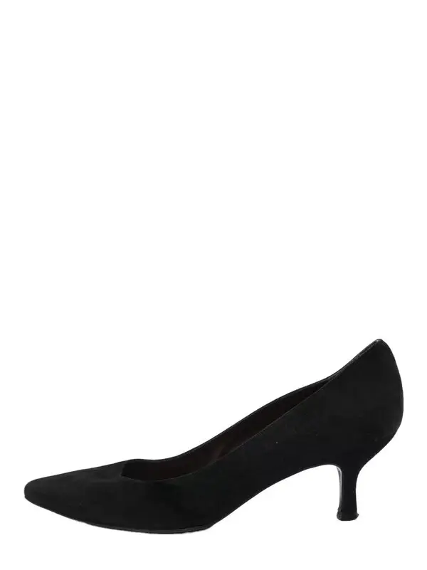 STUART WEITZMAN Suede Pointed-toe Pumps - Black