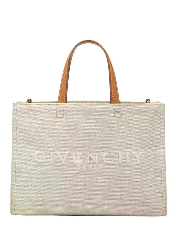 Givenchy Small Canvas G Tote Shopping Bag - Neutrals