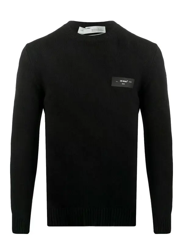 Off-White Logo Print Jumper - Black
