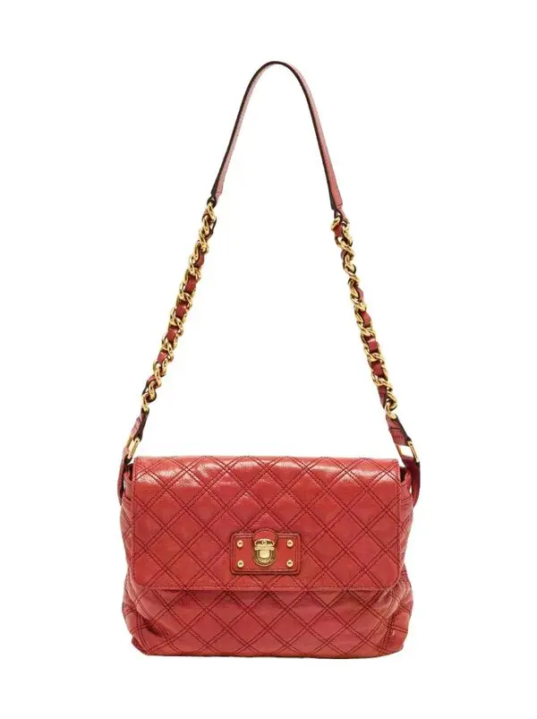 Marc Jacobs The Xl Quilted Shoulder Bag - Red