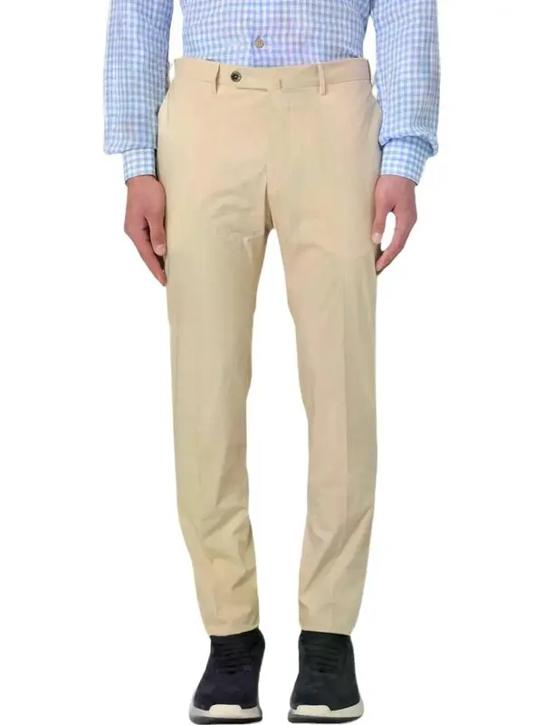 PT TORINO Pressed-crease Chino Trousers - Neutrals