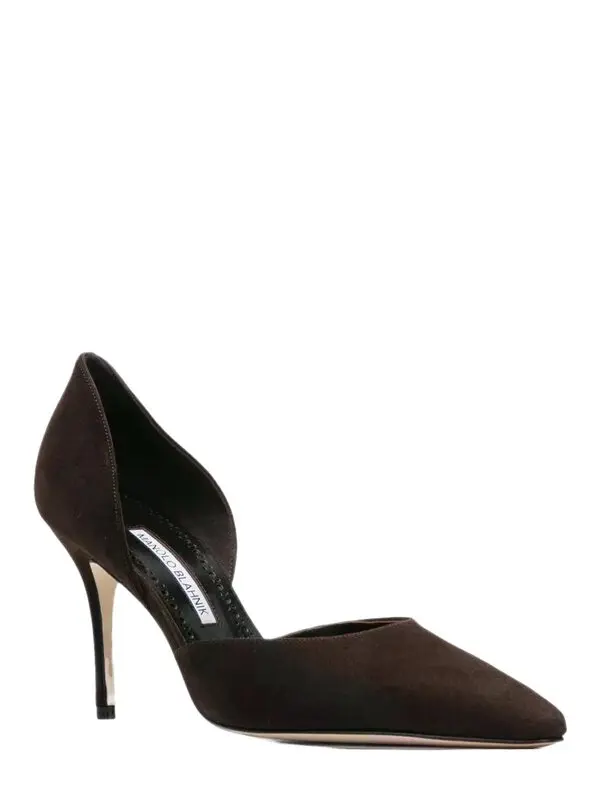 Manolo Blahnik Taylernu Pointed-toe Pumps - Brown