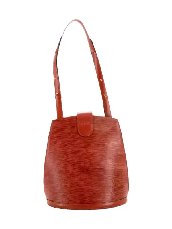LOUIS VUITTON Cluny Shoulder Bag In Epi Leather - Brown