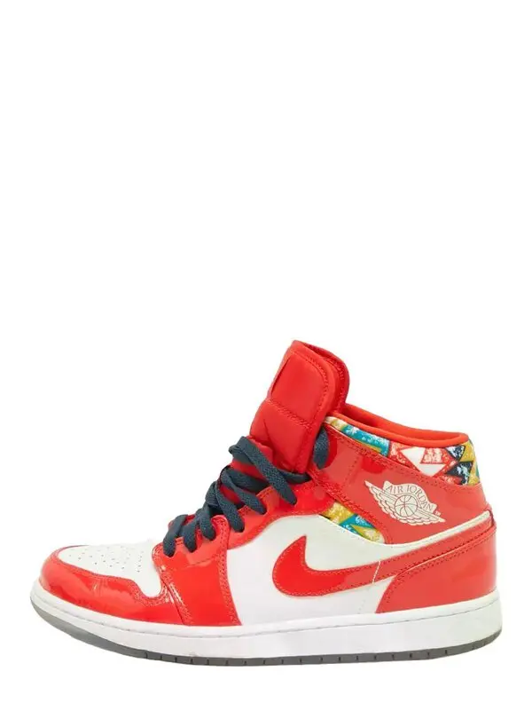 JORDAN Air 1 Barcelona Sweater Sneakers - Red