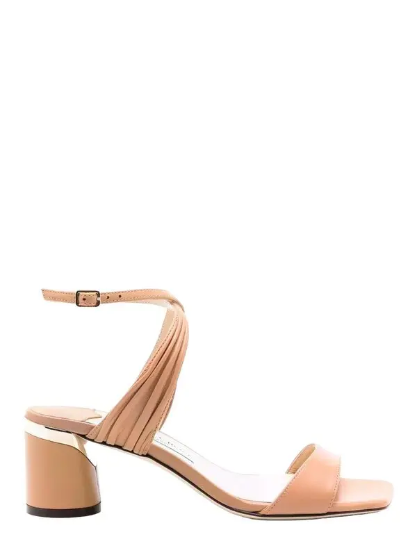 JIMMY CHOO Jago 60mm Leather Sandals - Brown