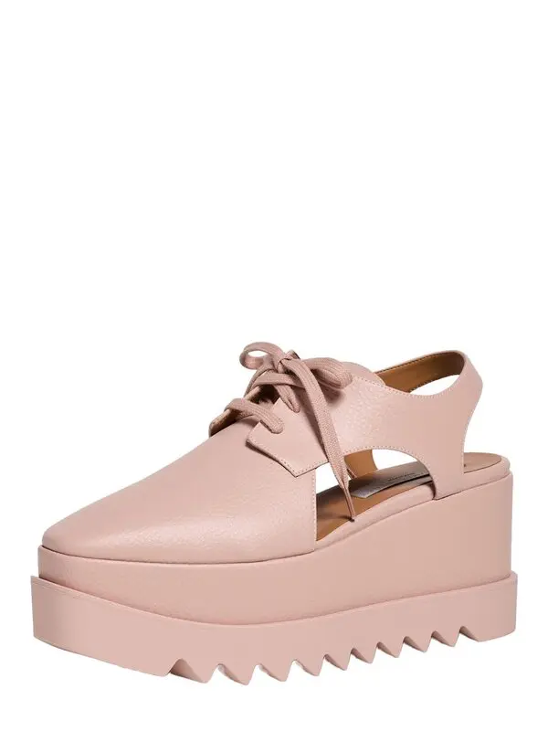 Stella McCartney Elyse Eco Grainy Alter Mat Slingbacks - Blush